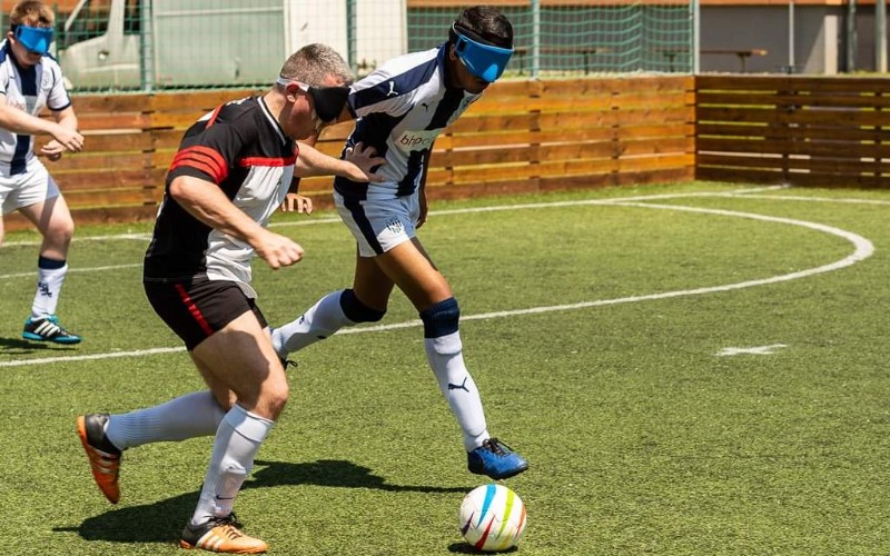 Blind England footballer’s business 'changing perceptions about disability'