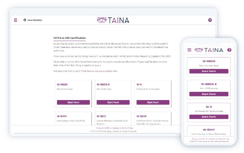 TAINA - Fully Automated FATCA & CRS Validation Platform