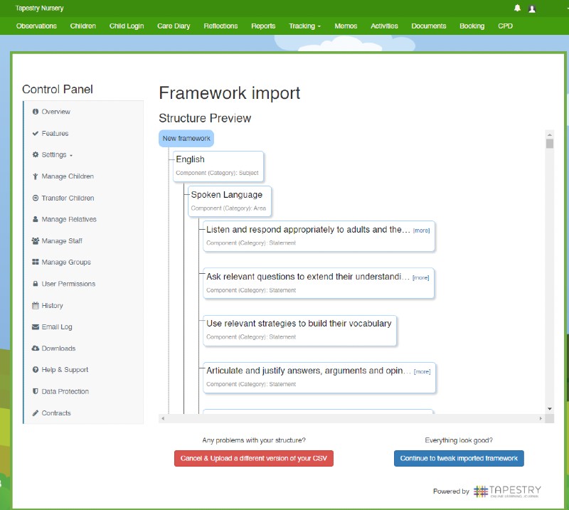 Tapestry Online Learning Journal, by the Foundation Stage Forum Ltd ...
